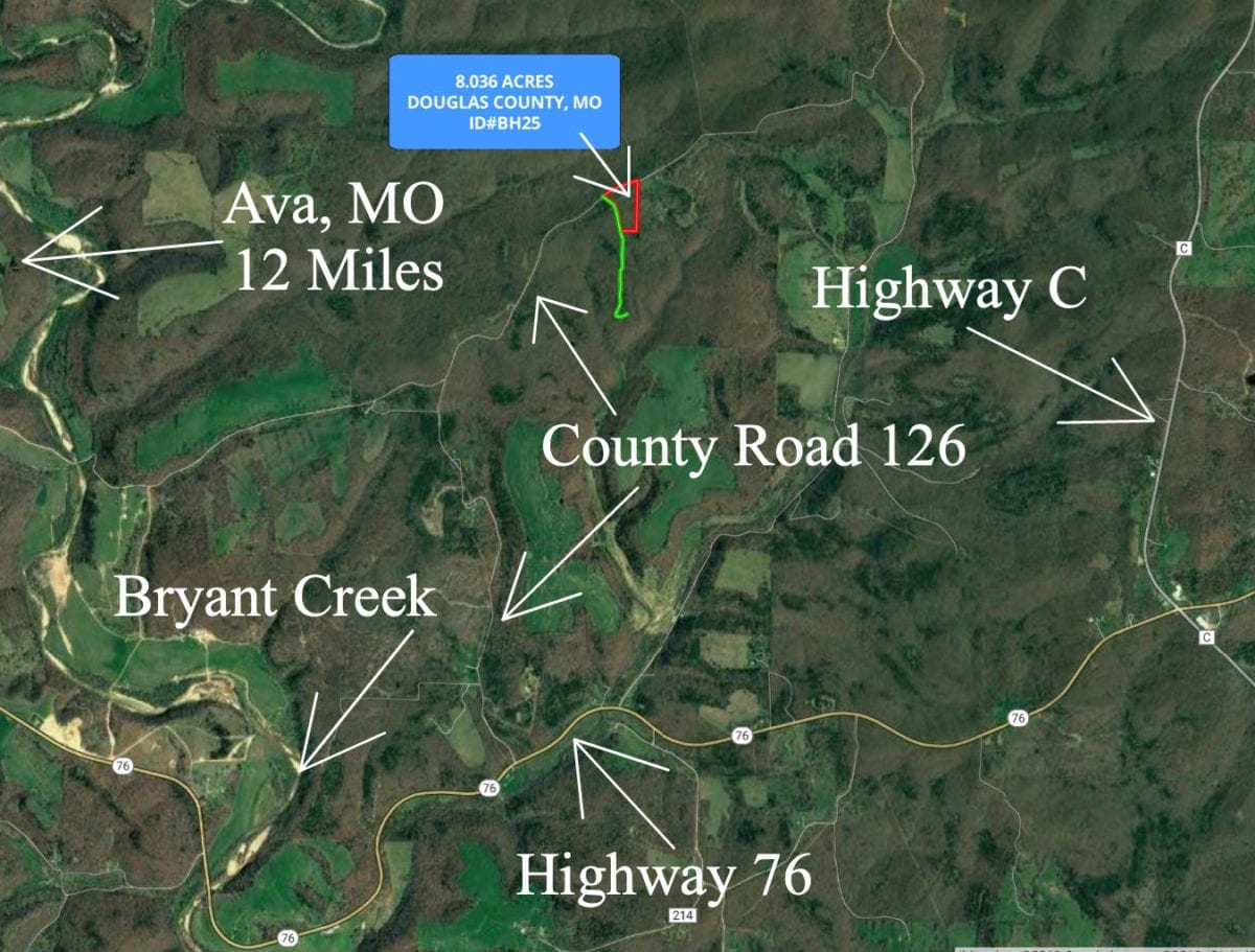 8.03 acres with great access and electric on site - Douglas County, MO ...