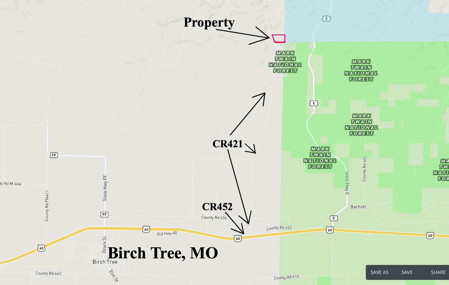 5 acres with DIRECT frontage on 1,000's of acres public land! ID#RCE ...